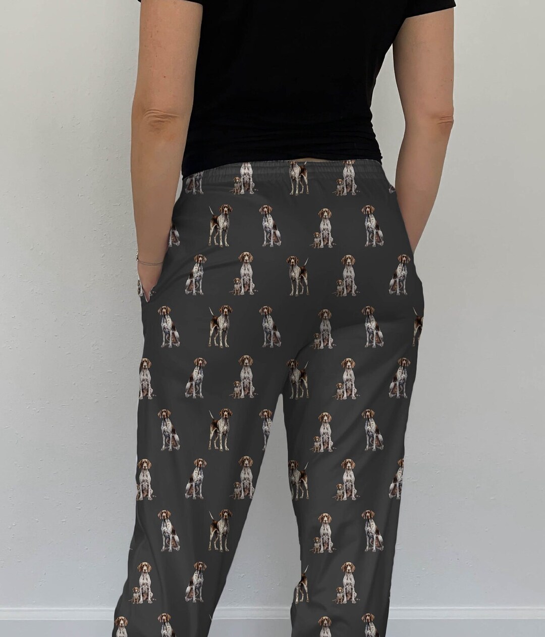 German Shorthaired Pointer Pjs, GSP Gifts, Pointer Pajama Bottoms, Men ...