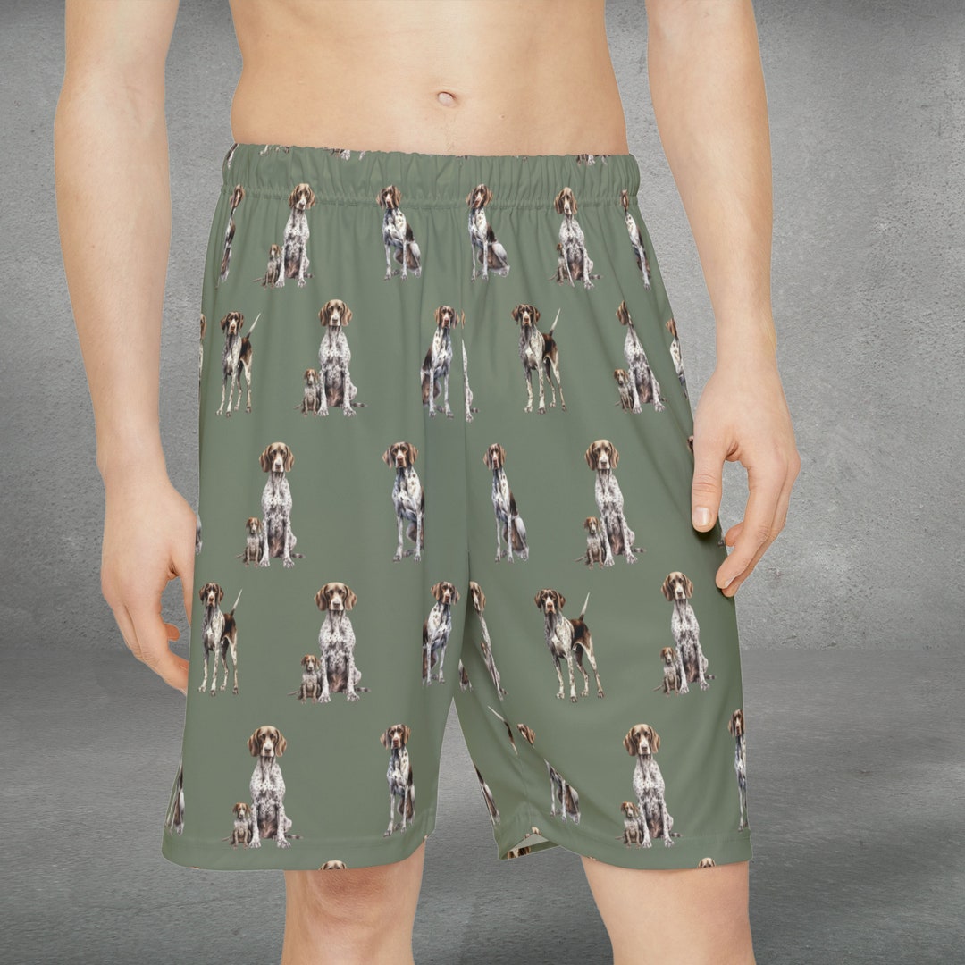 German Shorthaired Pointer Shorts for Men, GSP Mens Sports Shorts ...