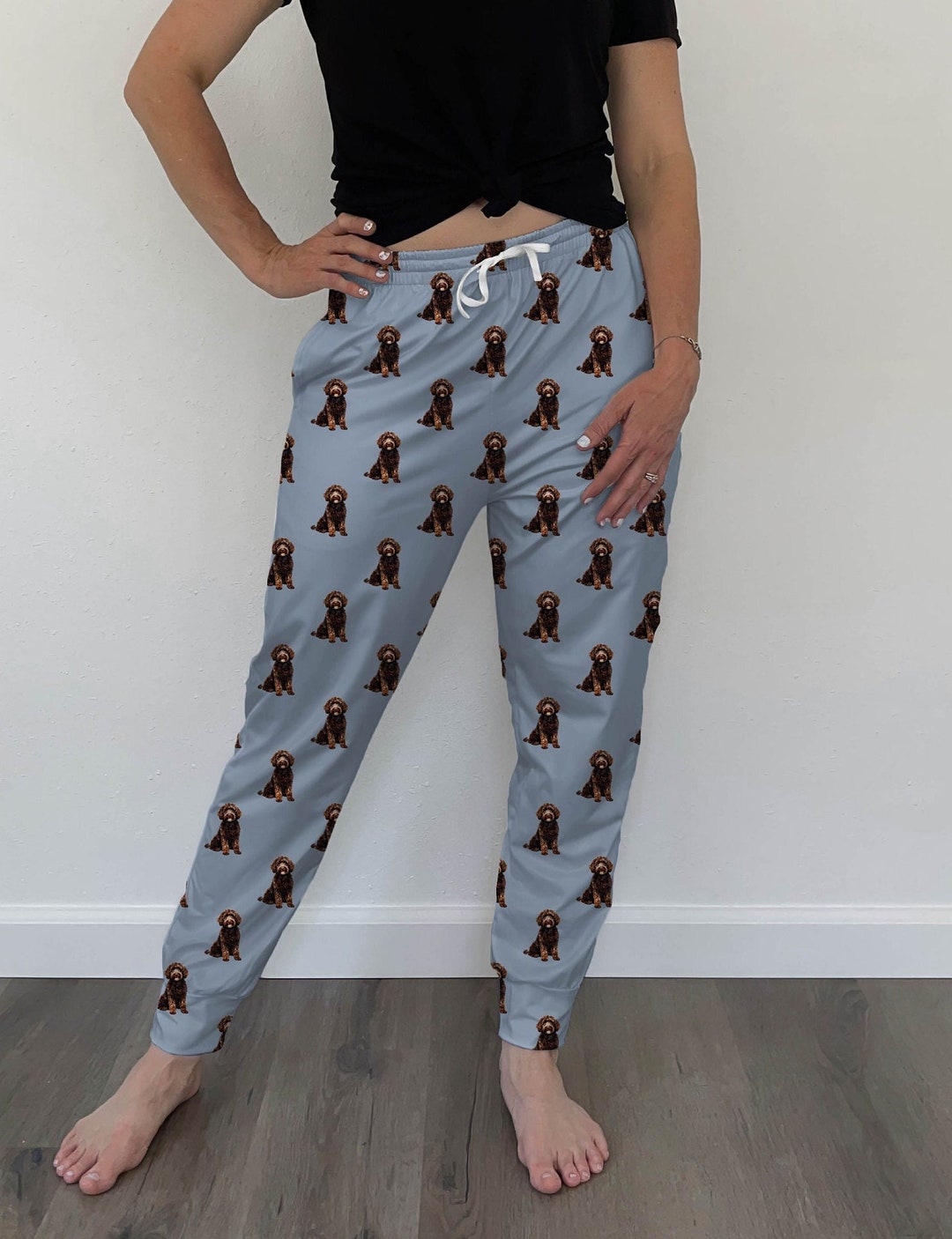 Labradoodle Pjs Golden Doodle Pajamas Bottoms Men's Goldendoodle Jogger ...