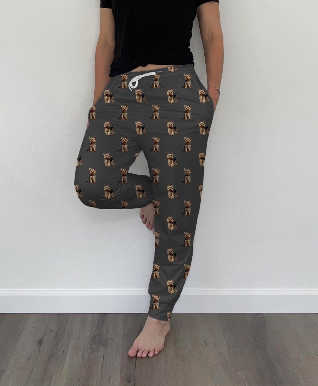 Yorkie Pajama Pants Yorkie Pjs Yorkie Pajamas Bottoms Yorkshire Terrier ...
