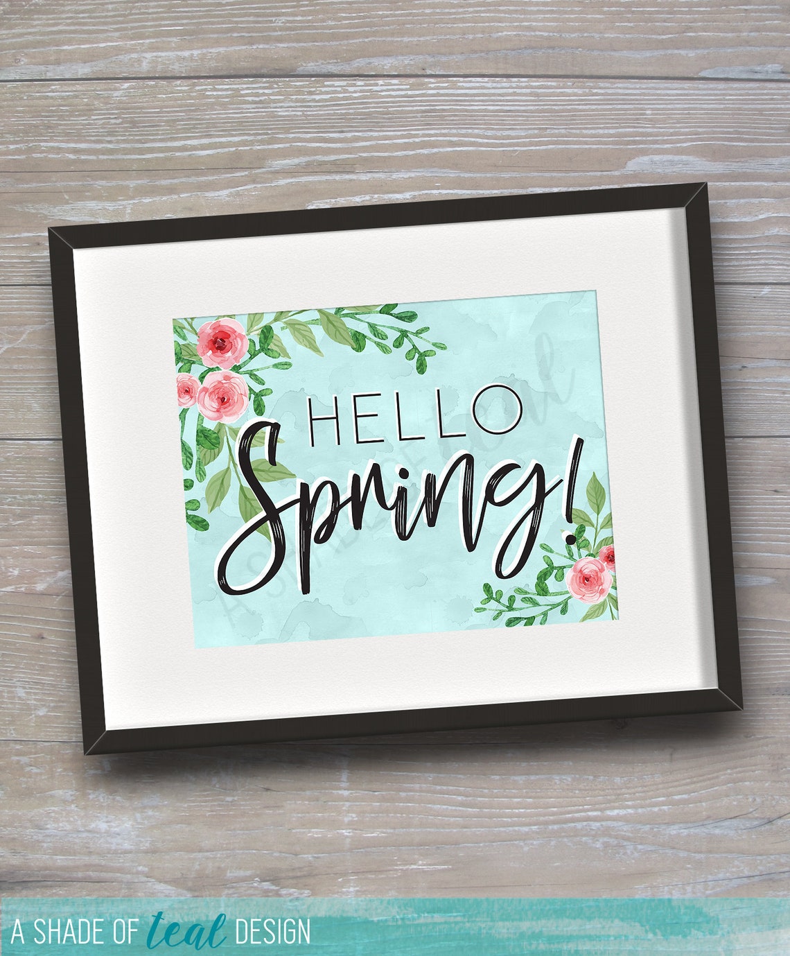 Hello Spring Printable Sign V1 // INSTANT DOWNLOAD // Spring | Etsy
