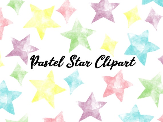 Pastel Stars Clip Art