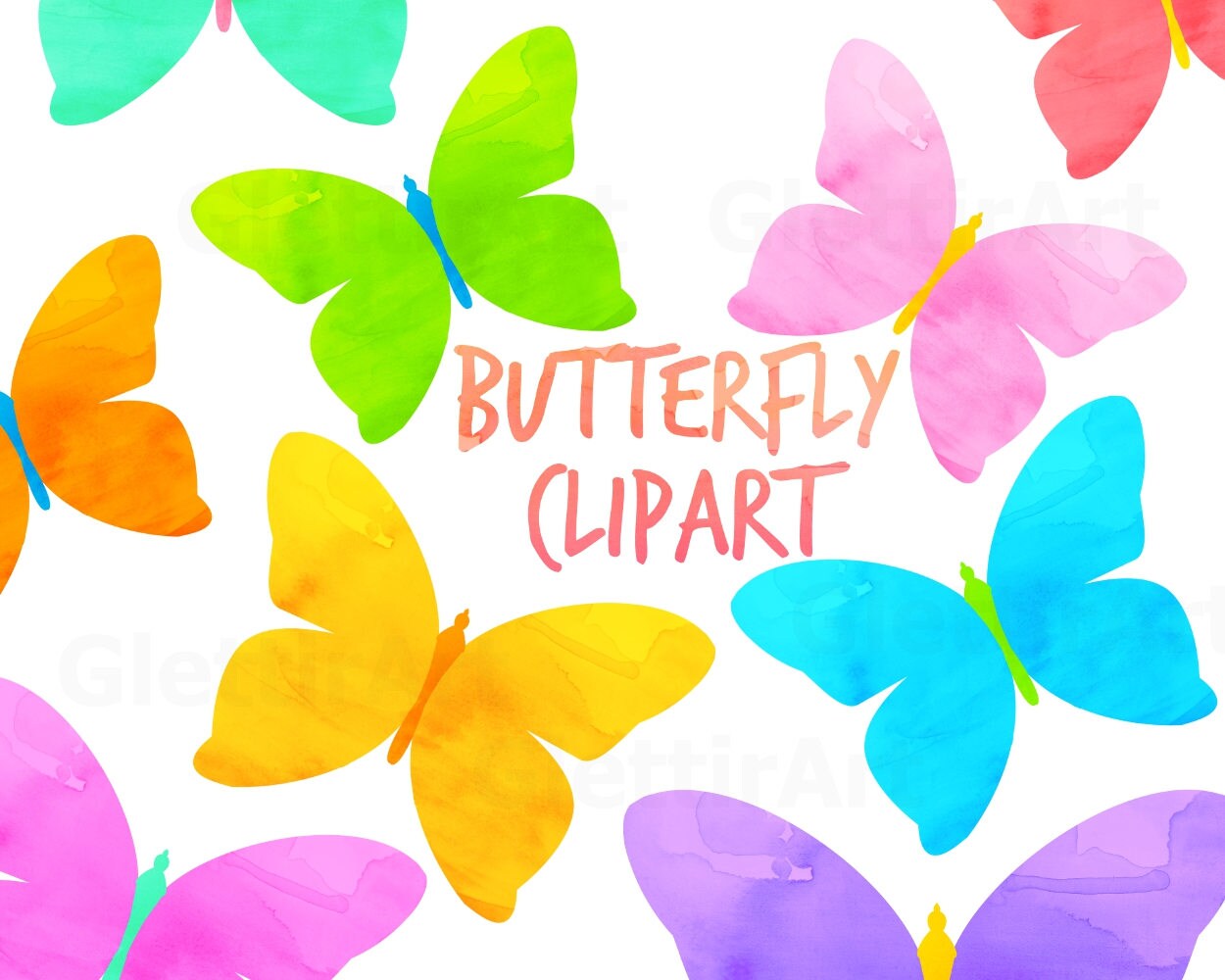Butterfly Clipart, Butterflies Clipart, Spring Clipart, for Personal ...