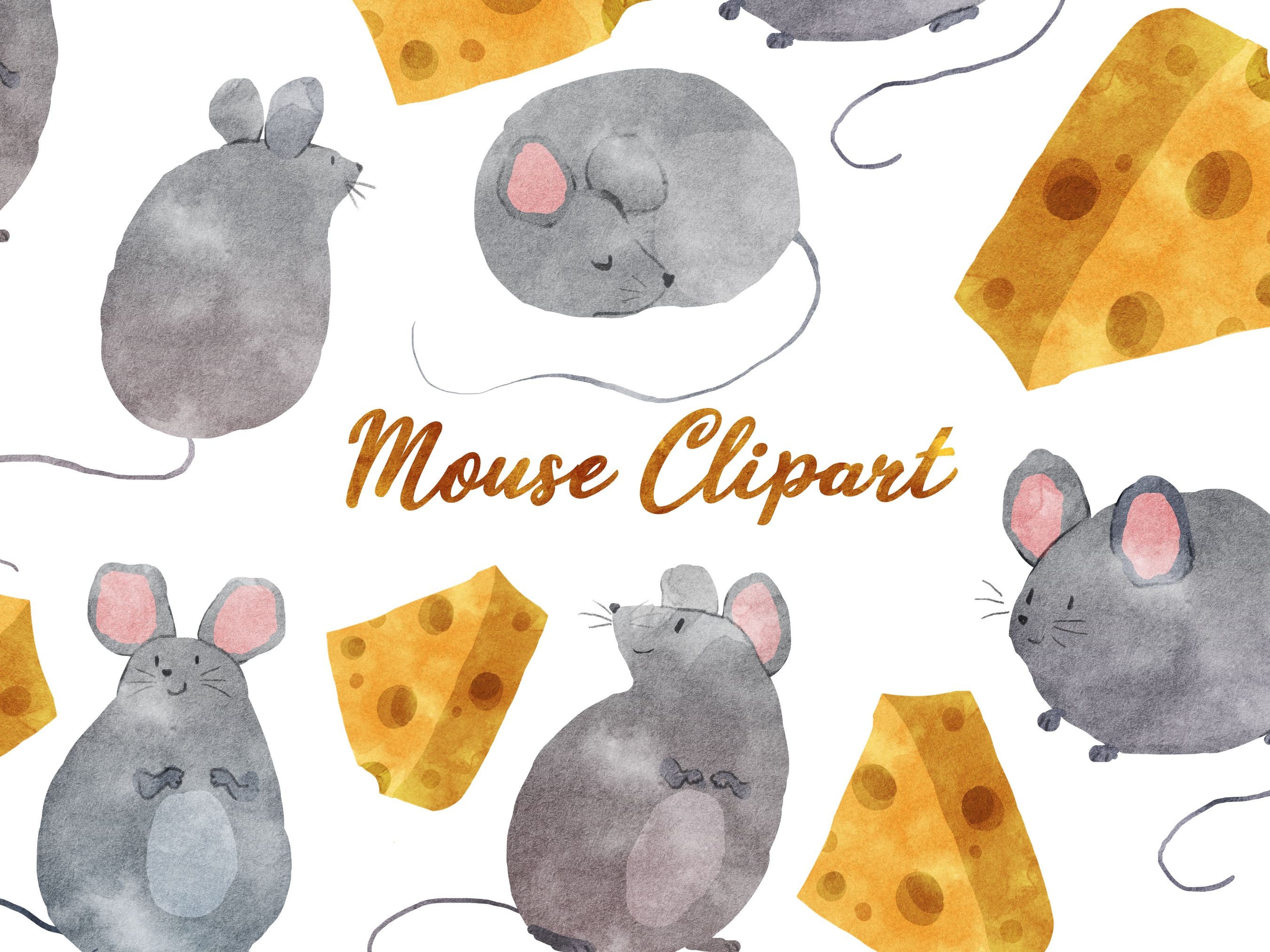 Mouse Cheese Clipart