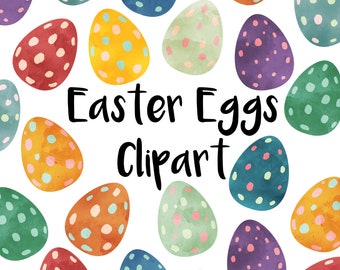Easter Eggs Clip Art Personal and Commercial Use Instant - Etsy
