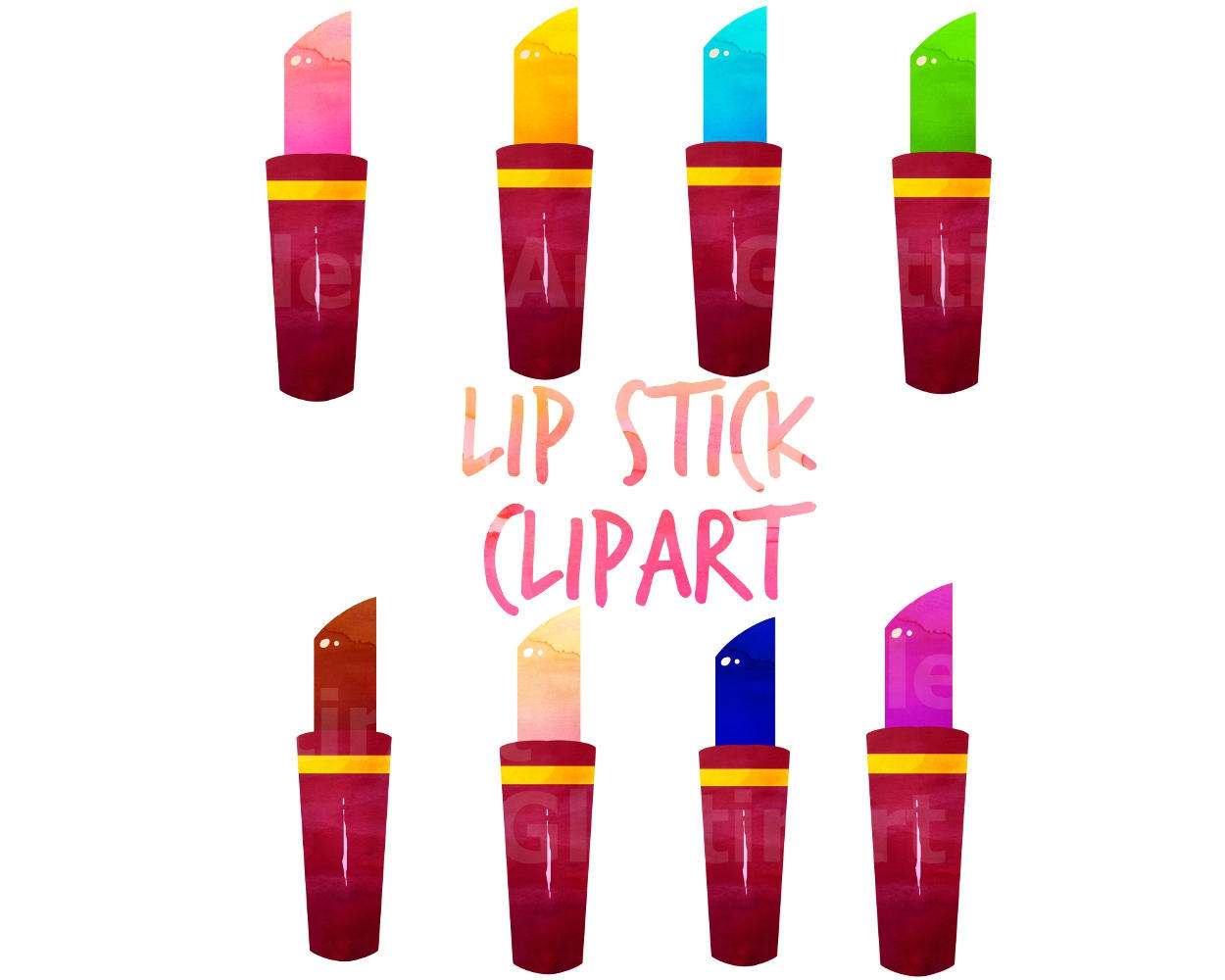 Lipstick Clipart Makeup Clipart Lip Stick Clipart for | Etsy