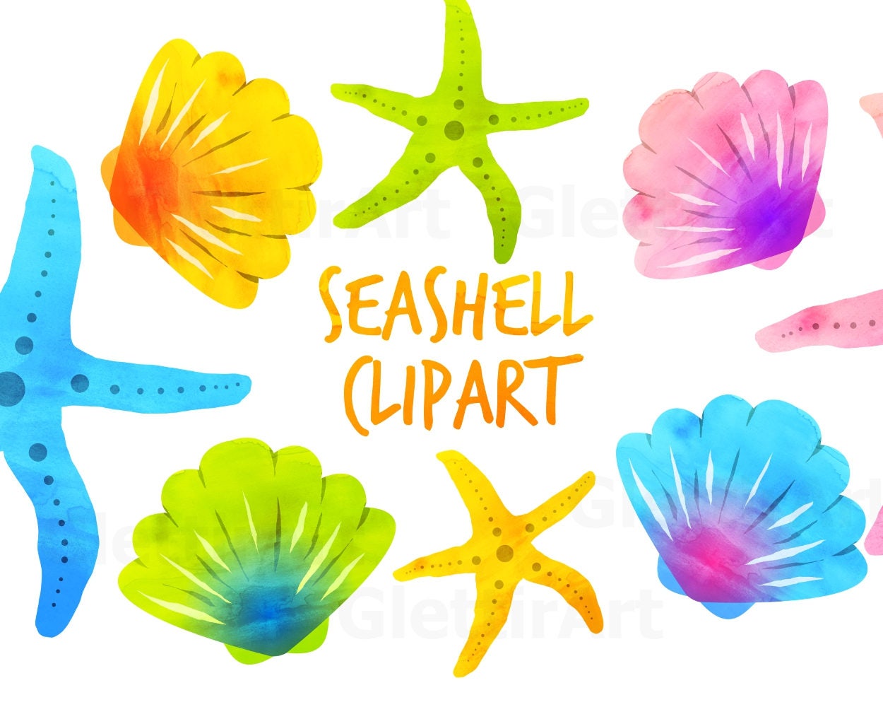 Sea Shells On A Beach Clipart