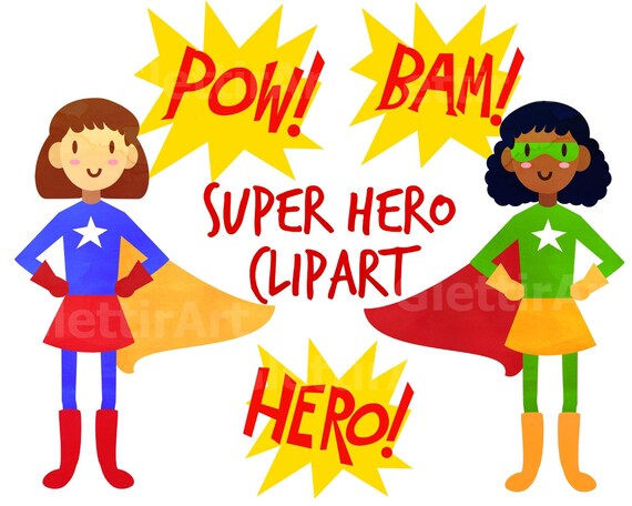 Individual Super Hero Clip Art
