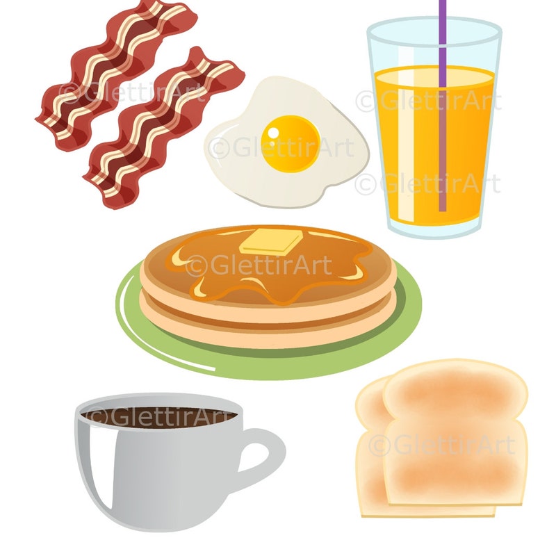 Breakfast Clip Art - Etsy