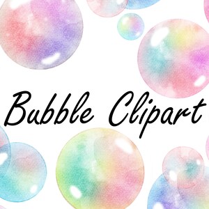 Bubbles Watercolor Clipart, Instant Download - Etsy Canada