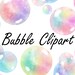 Bubbles Watercolor Clipart, Instant Download - Etsy