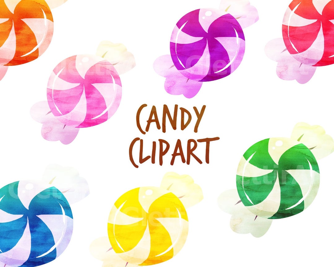 Candy Clipart, Candy Clip Art, Sweets Clipart, for Personal and ...