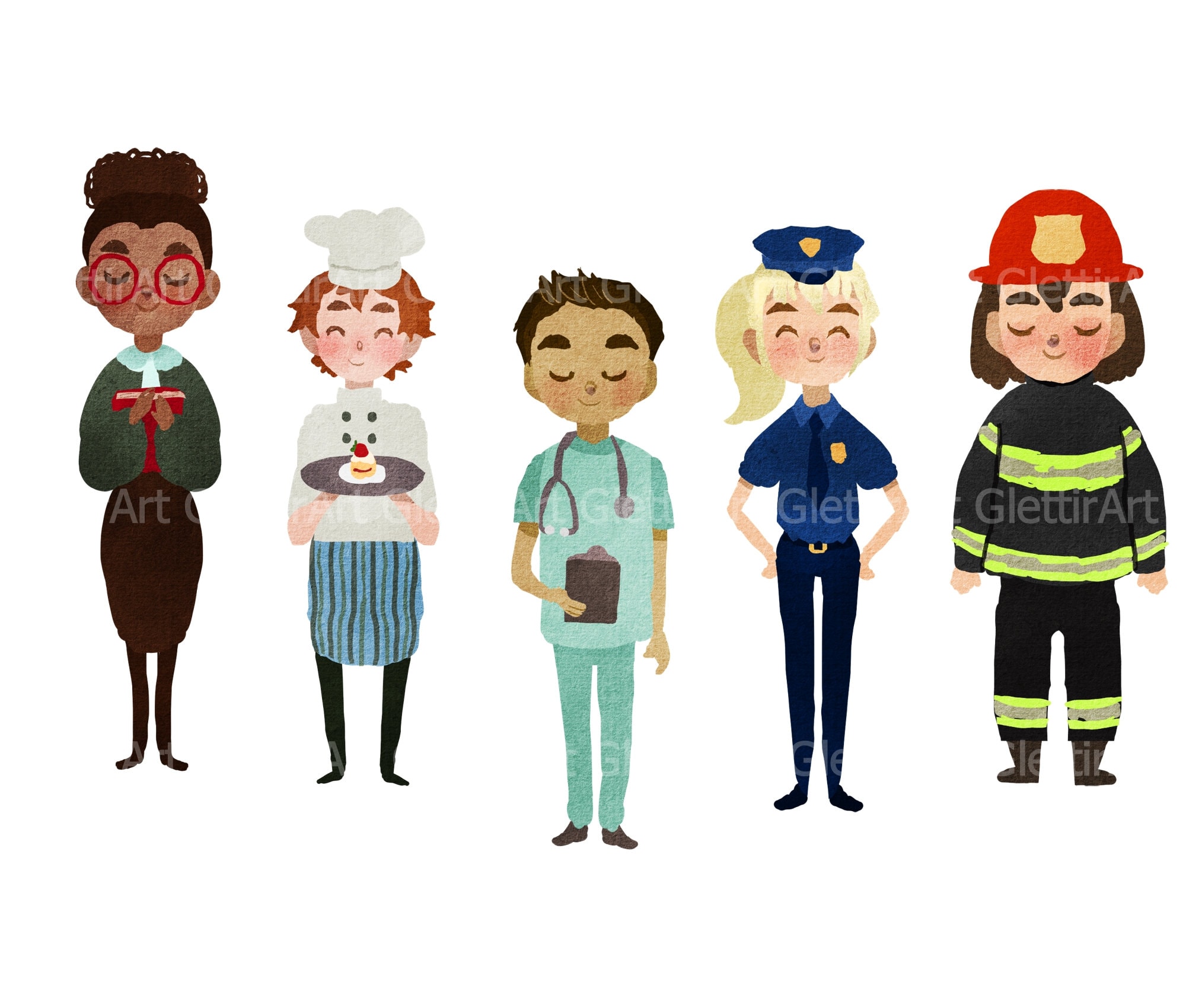 Job Clipart, Instant Download, Career Clip Art, Costumes, Halloween ...