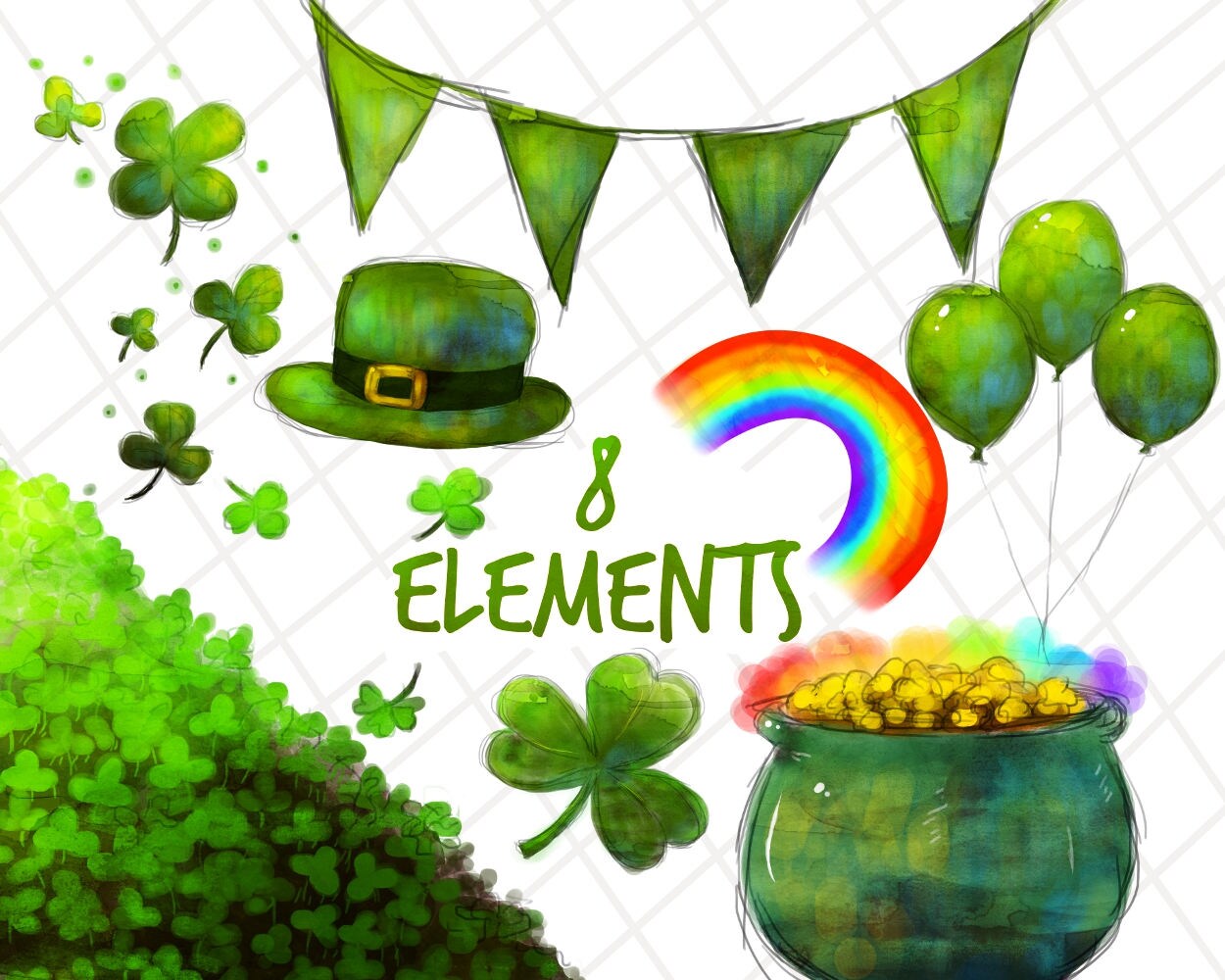 St Patrick's Day Clipart, St Patrick Clipart, Clip Art, for Personal ...