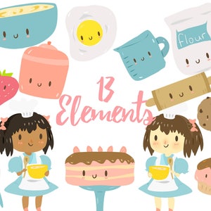 Cute Baking Clipart, Cooking Clipart, Kitchen Clipart for Personal and ...