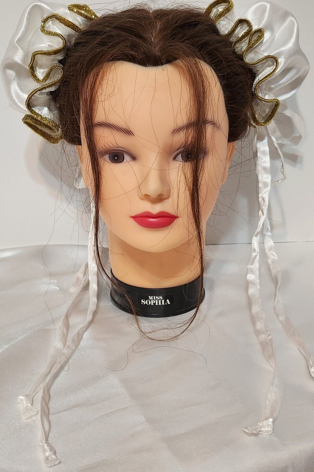 Custom Gold Trim Chun-li Odango Bun Covers - Etsy