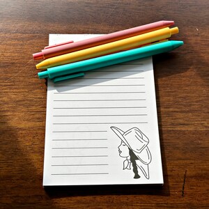 Western Themed Notepad Adult Coloring Pages Doodle Pad - Etsy