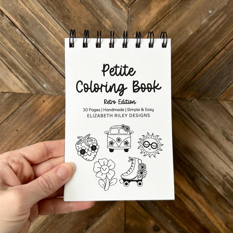 Mini Coloring Book - Etsy