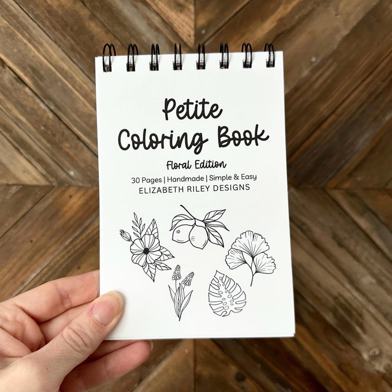 Mini Coloring Book - Etsy