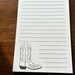 Western Themed Notepad Adult Coloring Pages Doodle Pad - Etsy