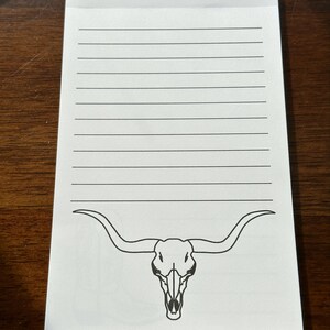 Western Themed Notepad Adult Coloring Pages Doodle Pad - Etsy