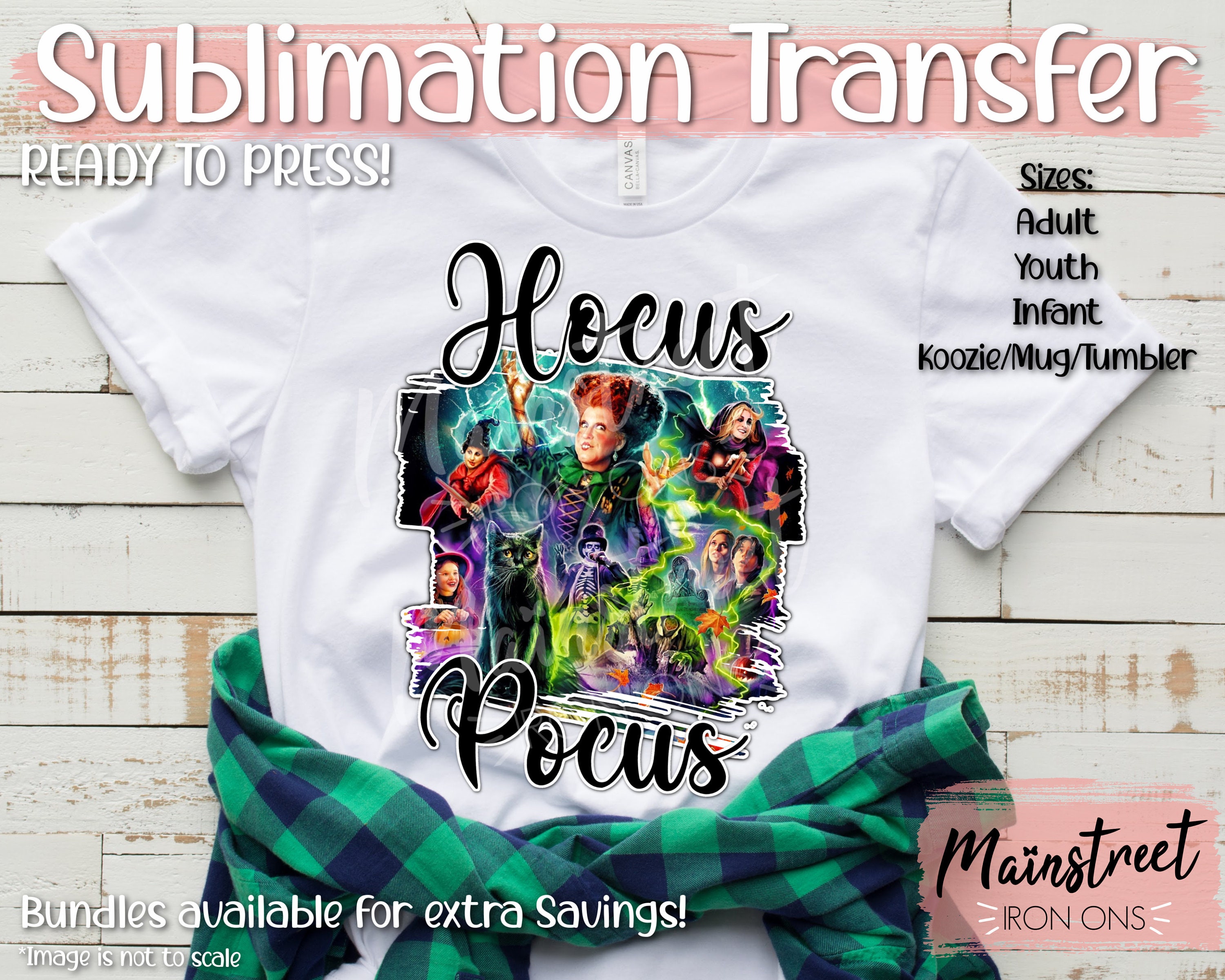 Hocus Pocus Sublimation Print Ready to Press Halloween - Etsy