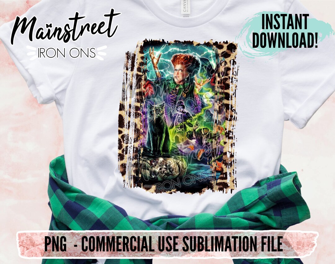 Hocus Pocus Leopard Art Sublimation PNG File Instant Download Halloween ...