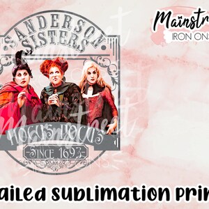 Hocus Pocus Sublimation Print Ready to Press - Etsy