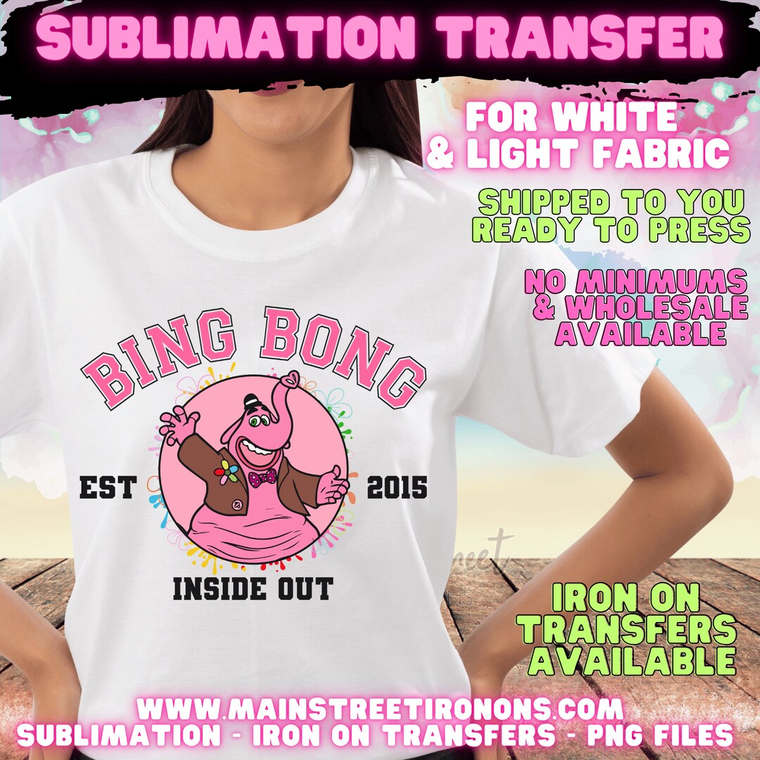 BIG BONG Inside Out Emotions Sublimation Print Shipped Sublimation ...