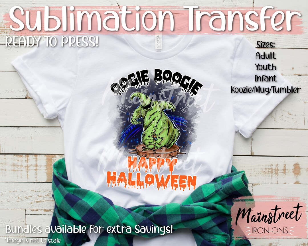 Oogie Boogie Halloween Sublimation Print Ready to Press Shipped ...