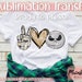 Peace Love Jack Sublimation Print Ready to Transfer - Etsy
