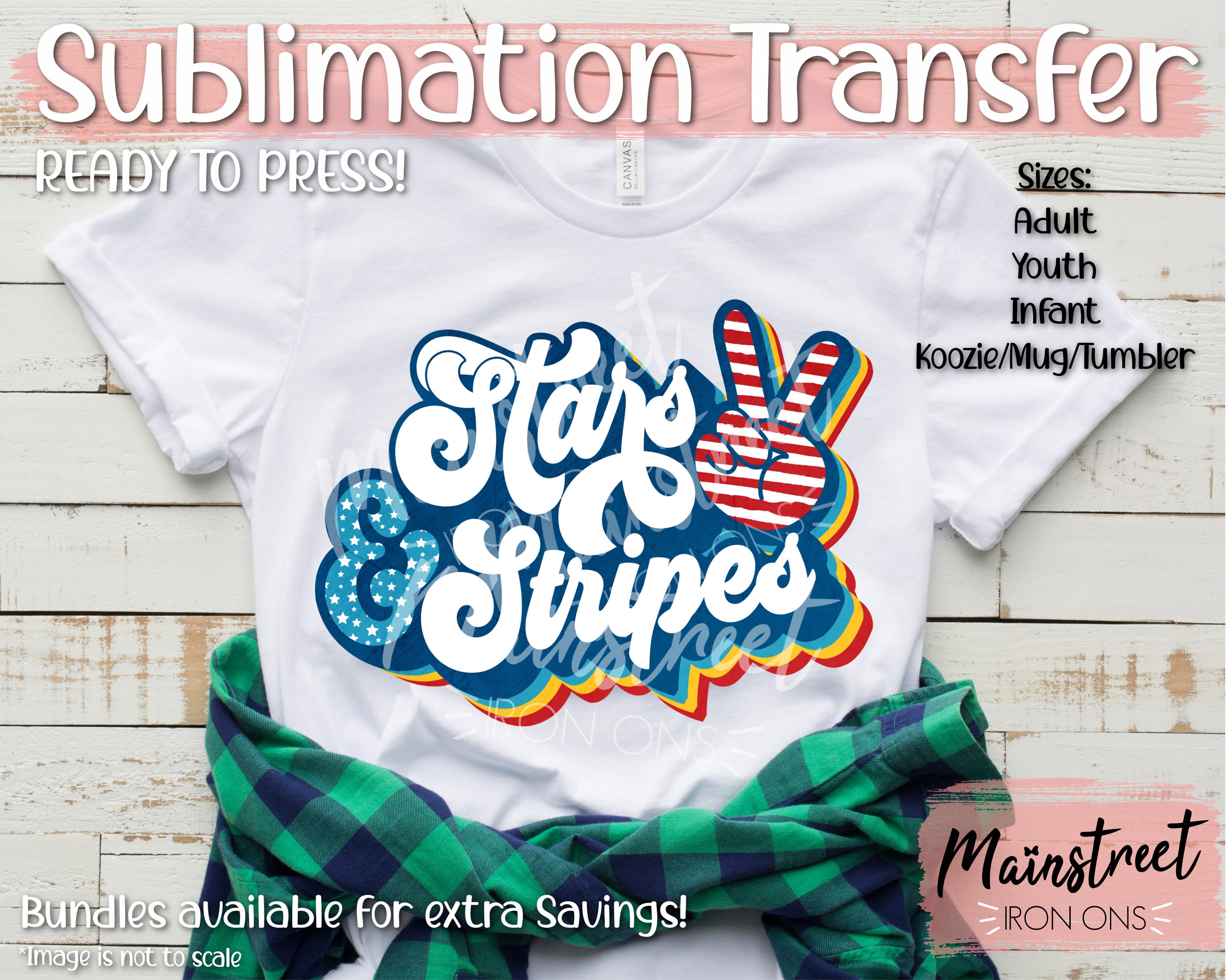 Sub Transfer/USA flag Star/July 4th/Summer/Independence Day/America/Can ...