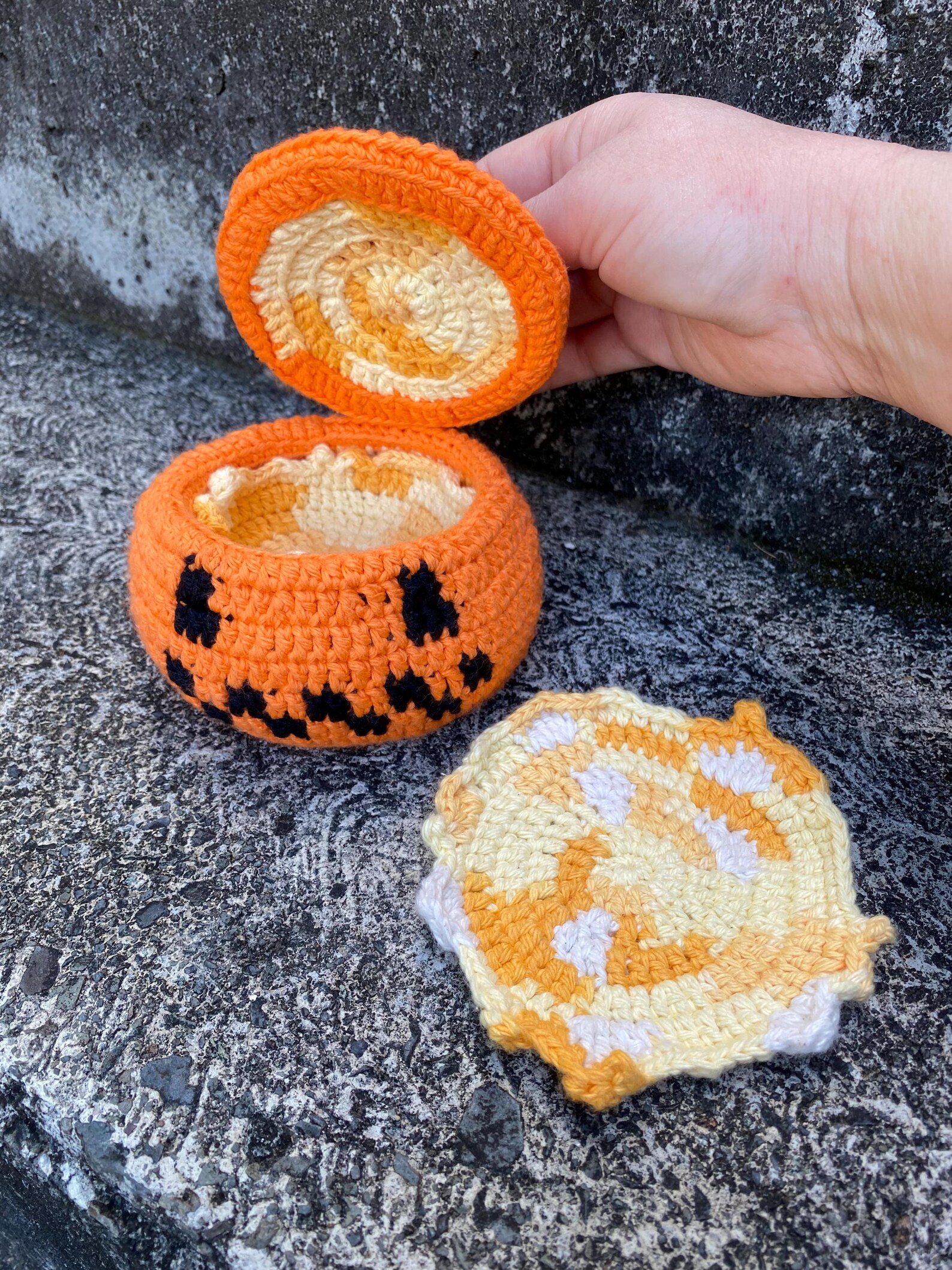 PATTERN Only-pumpkin Guts Coaster Set Crochet Pattern - Etsy