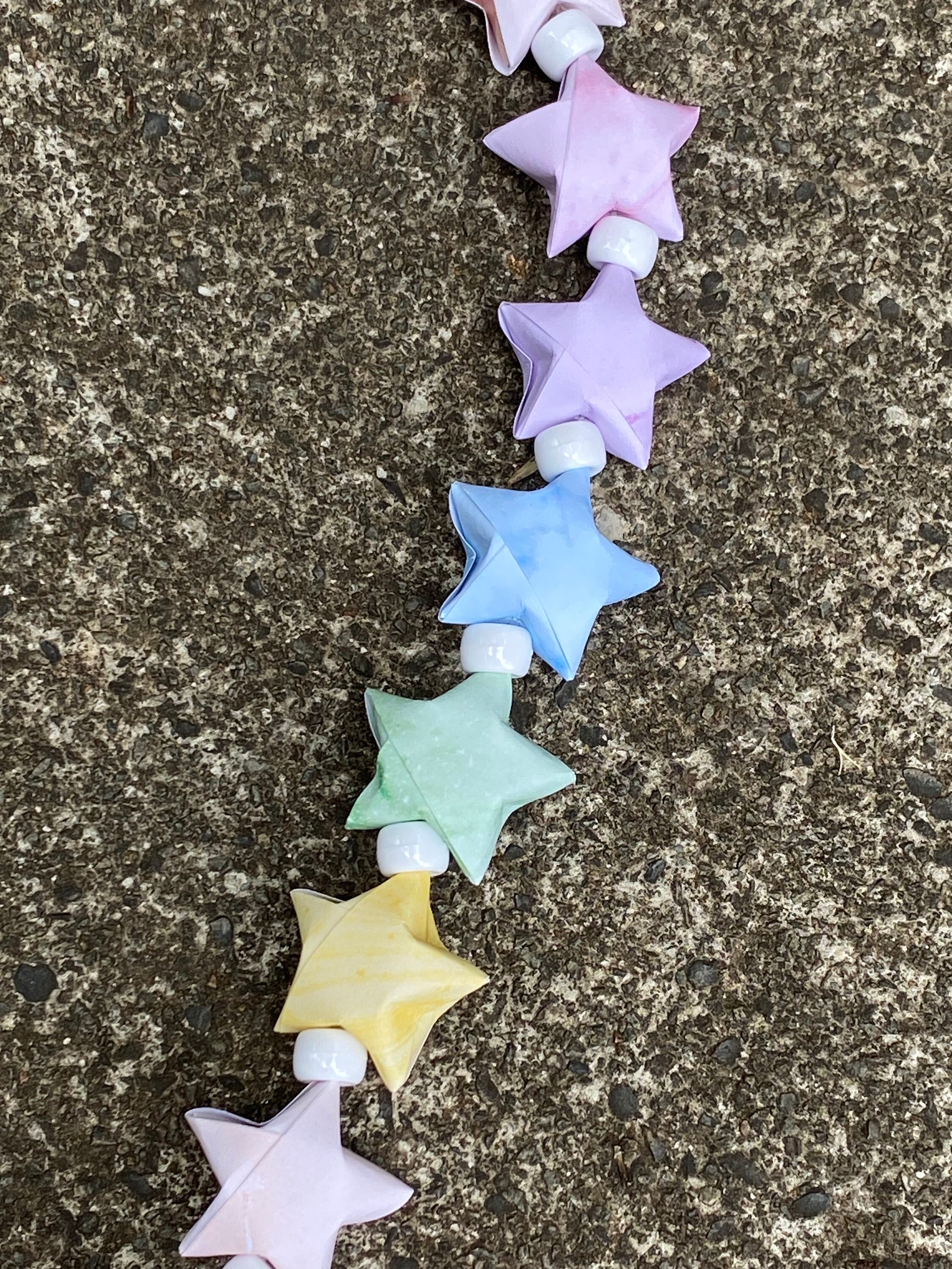 Lucky Puffy Star Lei single Strand - Etsy