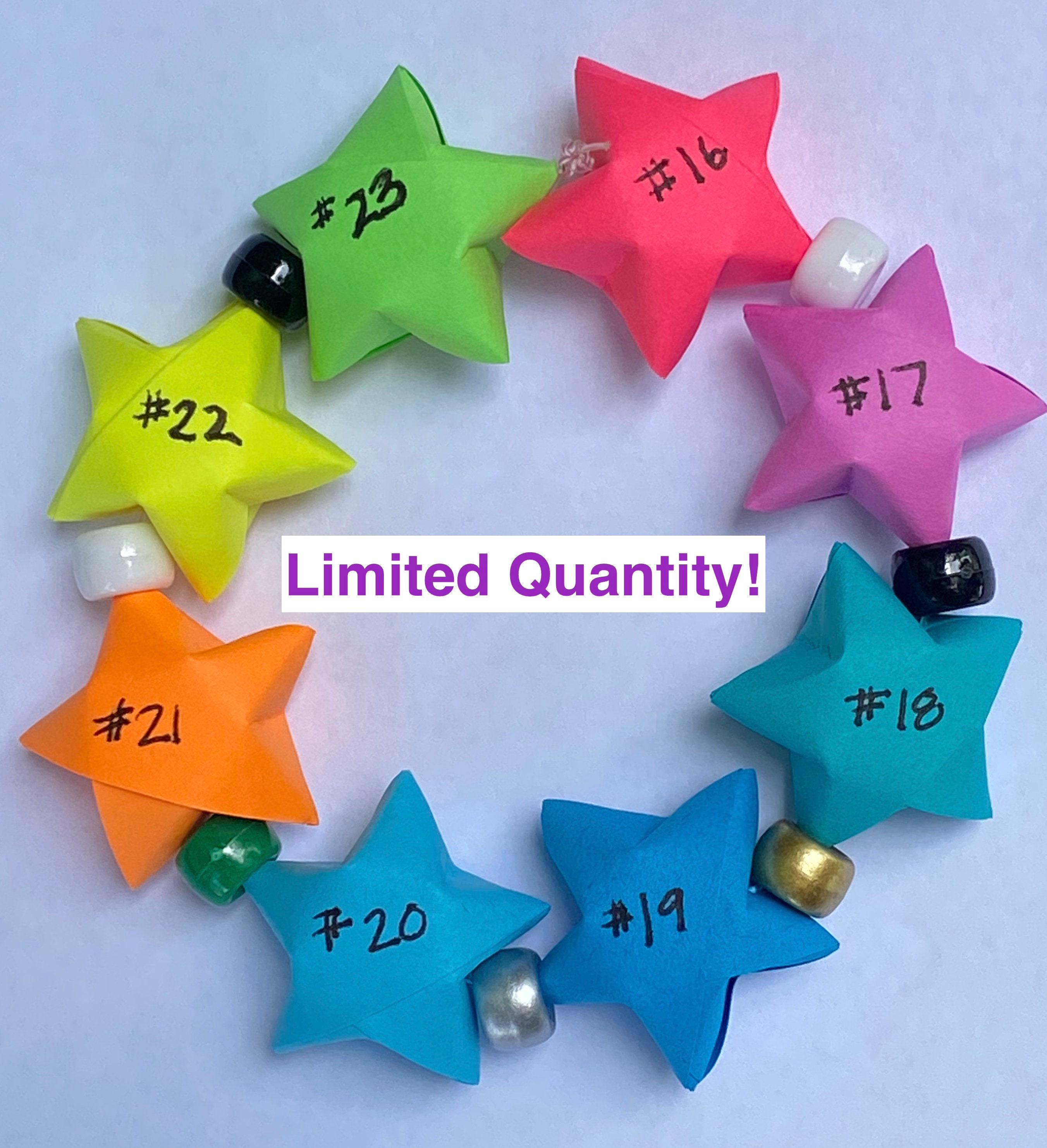 Lucky Puffy Star Lei single Strand - Etsy