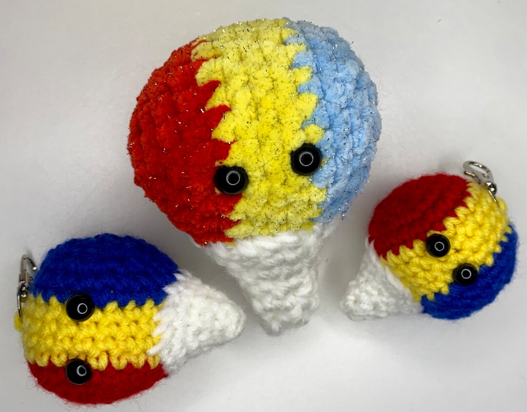 PATTERN Only-crochet Shaved Ice Stuffie & Key Chain - Etsy