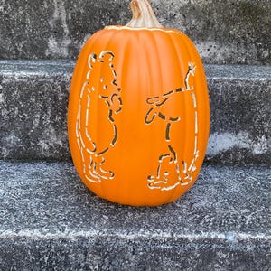 Carved Classic Winnie the Pooh Pumpkins - Etsy