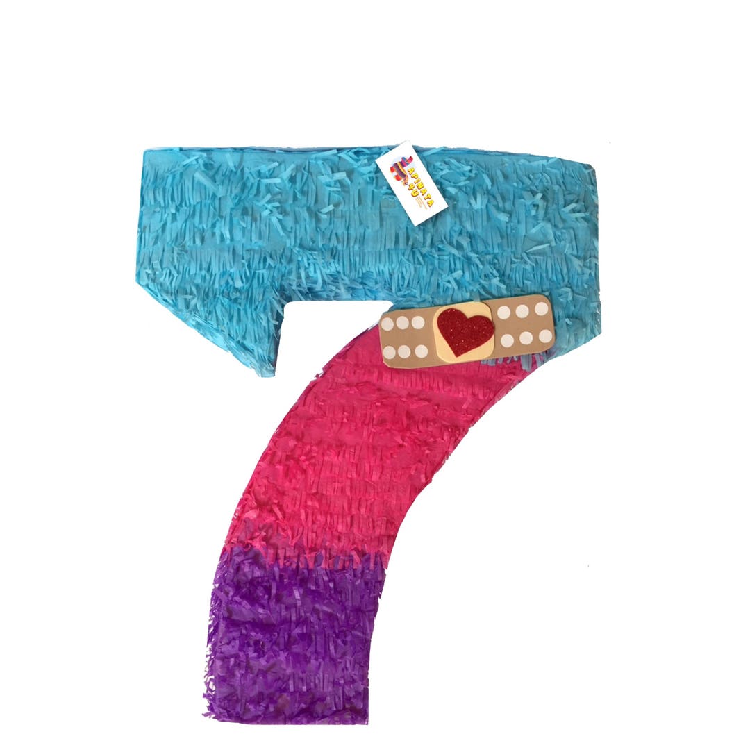 Sale 20'' Tall Number Seven Pinata Available in Any - Etsy
