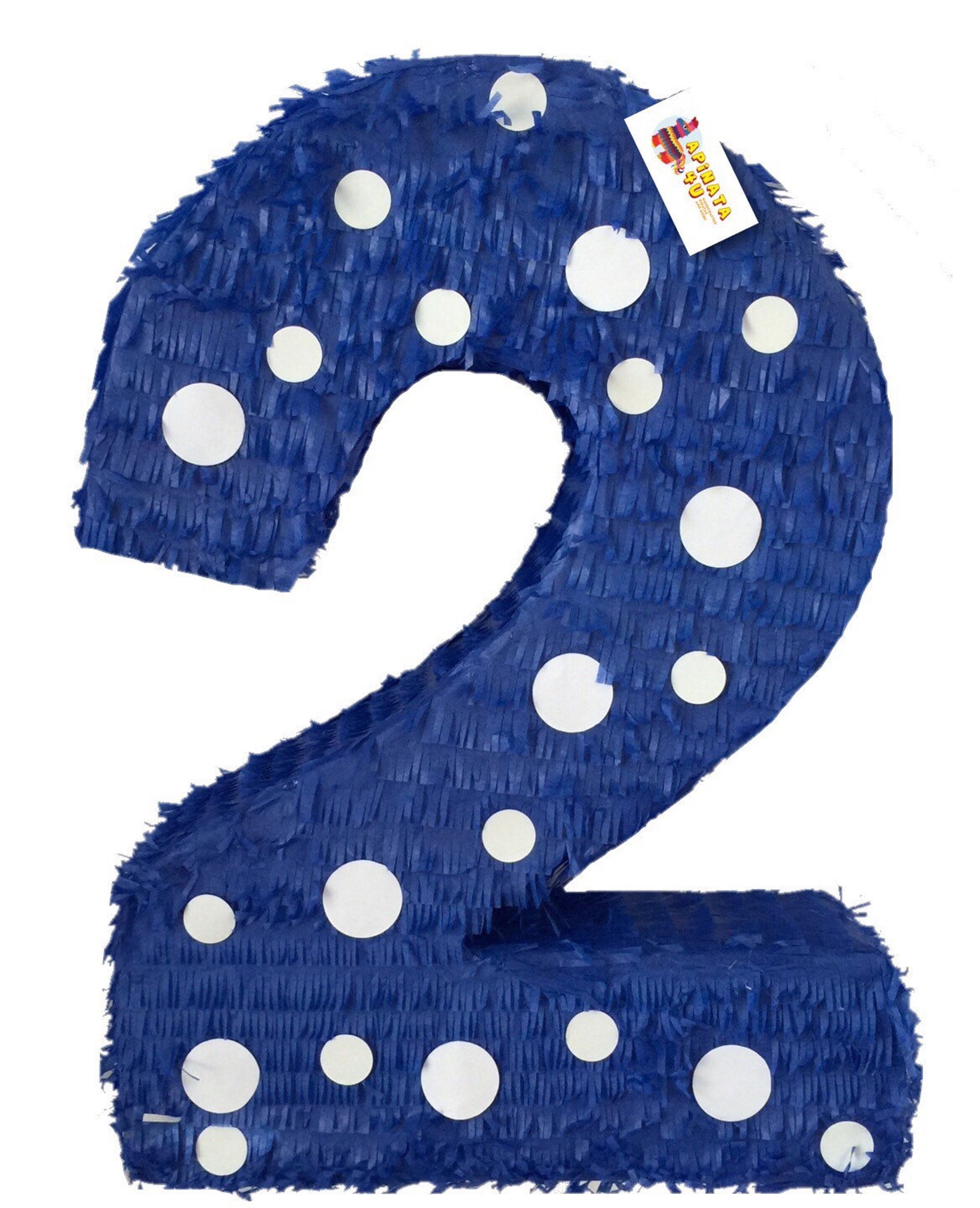 20'' Tall Number Two Pinata Second Birthday Pinata - Etsy