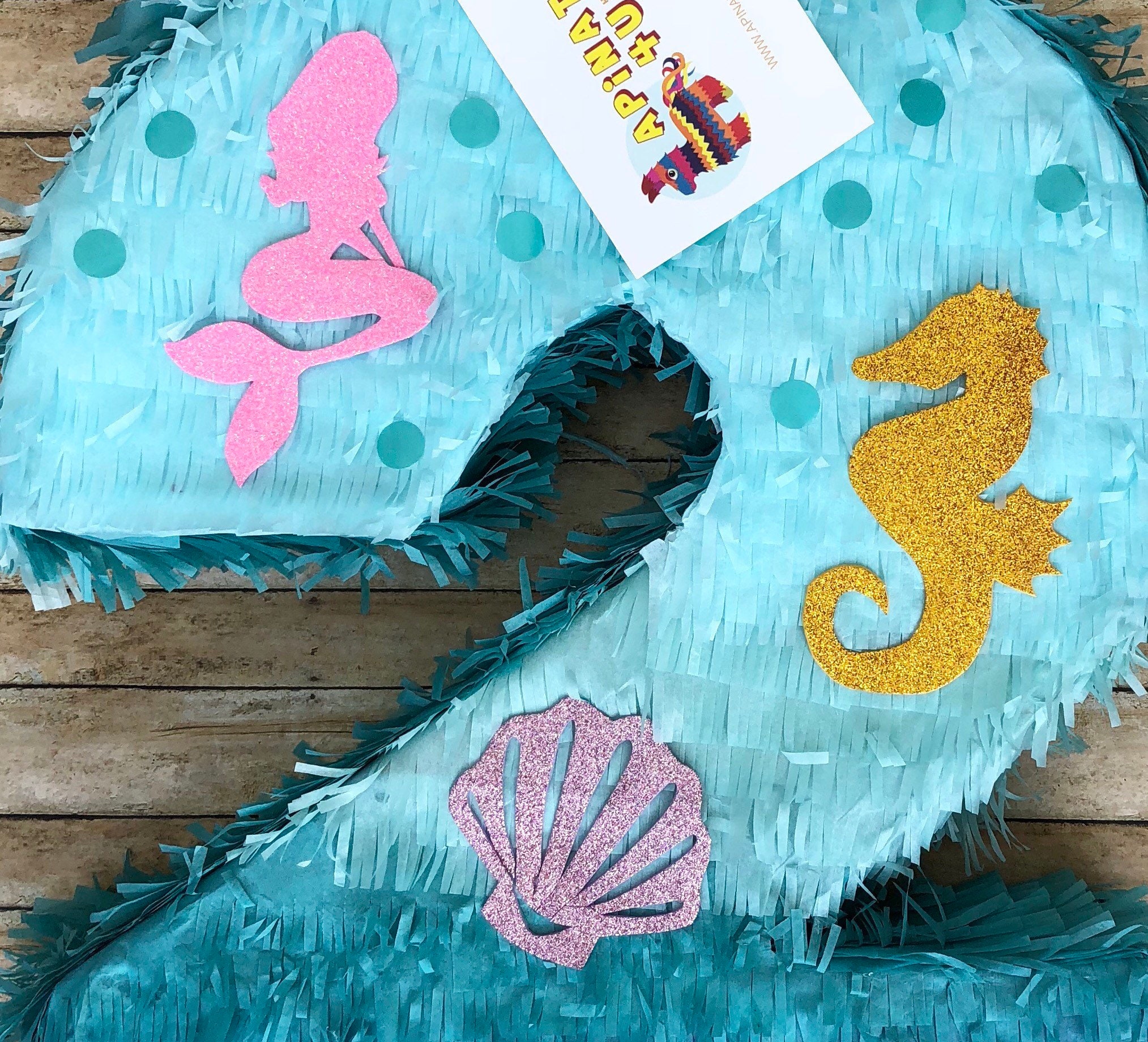 Number Two Pinata Under the Sea Theme Mermaid Pinata - Etsy Israel