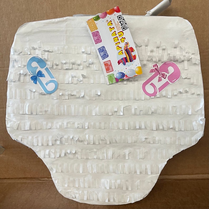 Diaper Pinata With Pink and Blue Pin Accents Gender Reveal Party - Etsy