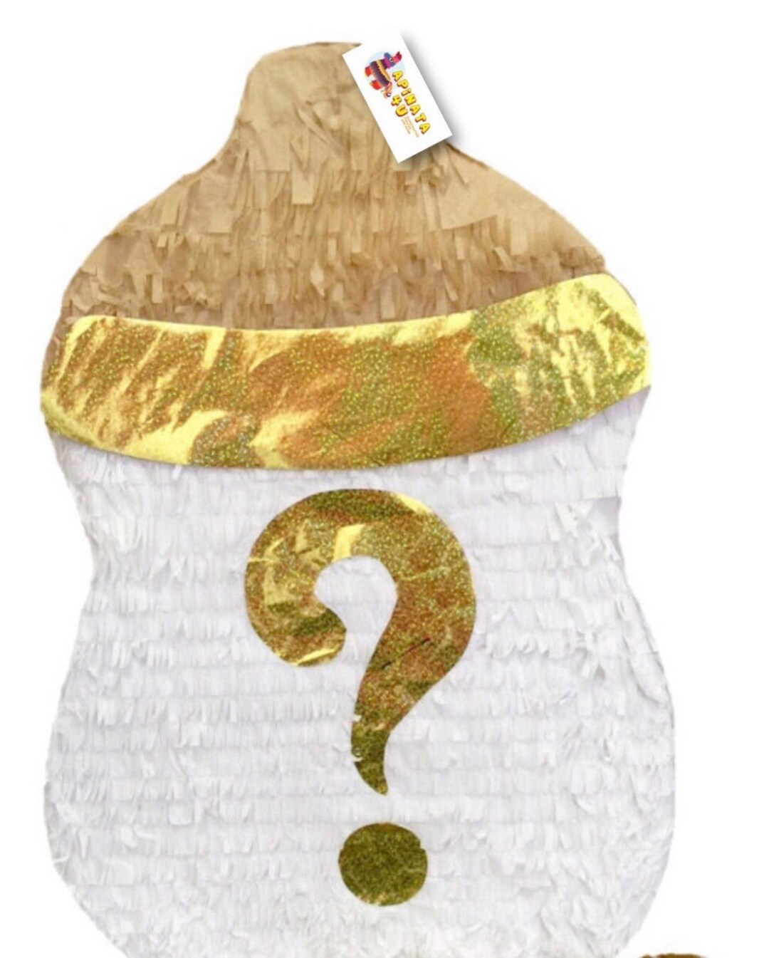 Gender Reveal Baby Bottle Traditional or Pull Strings Pinata - Etsy