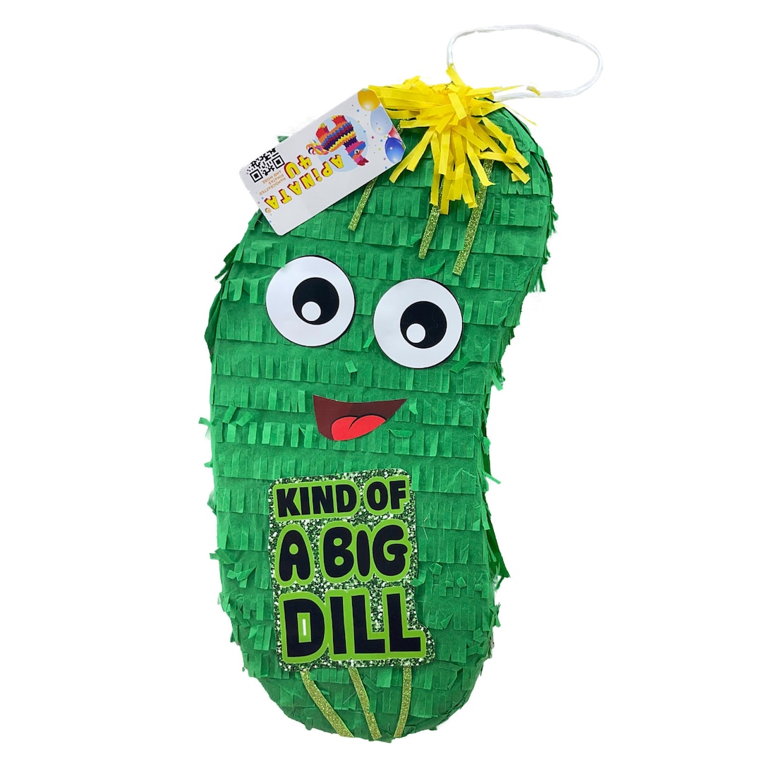 20" Pickle Pinata, Kind of a Big Dill and No Big Dill, Cucumber Pinata ...