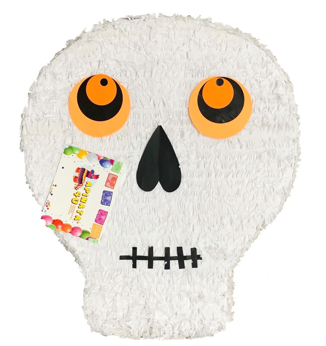 New! White Skull Pinata Halloween Themed Pinata Dia De Los Muertos ...