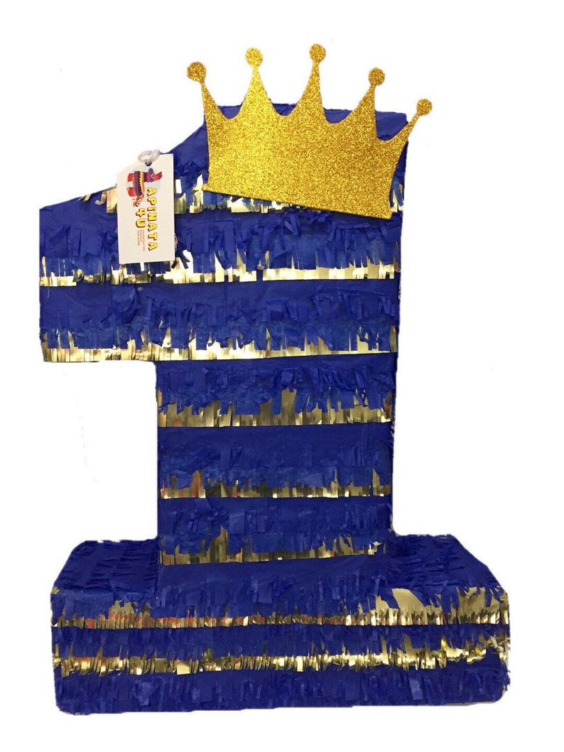 20'' Tall Number One Royal Prince Theme Pinata First - Etsy