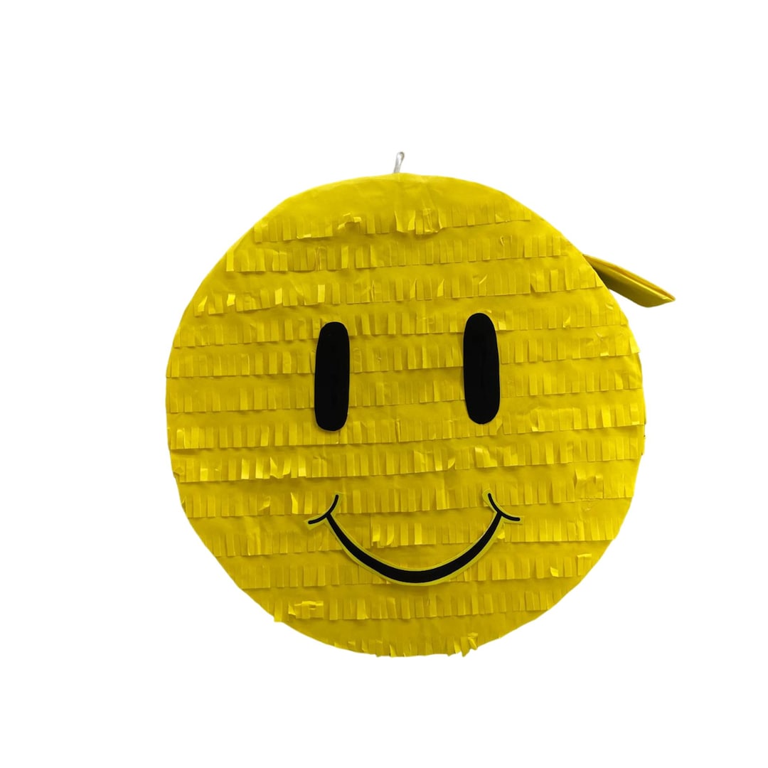 Yellow Smiley Face Pinata, Emoji Party Decor - Etsy