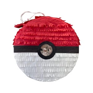Whack Pinata Red and White Ball Pinata, Perfect for Poke Ball Themed ...