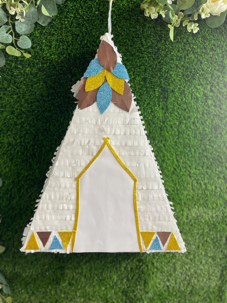 New! 20” Tall Teepee Pinata Slumber Party Sleepover Supplies Decoration ...