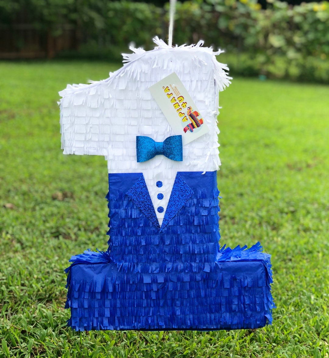 20” Tall Little Man First Birthday Pinata Mr Onederful Theme Tuxedo ...