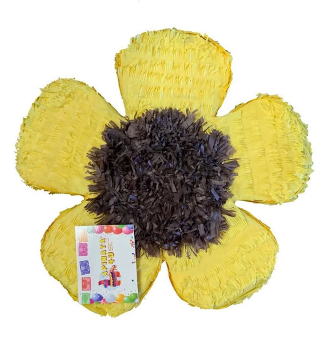 17" Daisy Flower Pinata Yellow Color Brown Center Great for Two Groovy ...